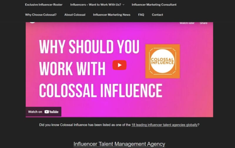 21 of the Leading Influencer Talent Agencies Globally