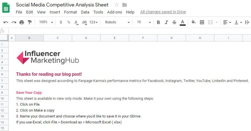 How to Conduct a Social Media Competitive Analysis (Free Template and ...