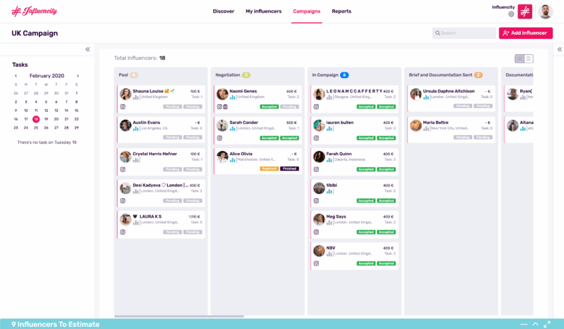 Influencity Review | Pricing & Features (2024) - Influencer Marketing ...