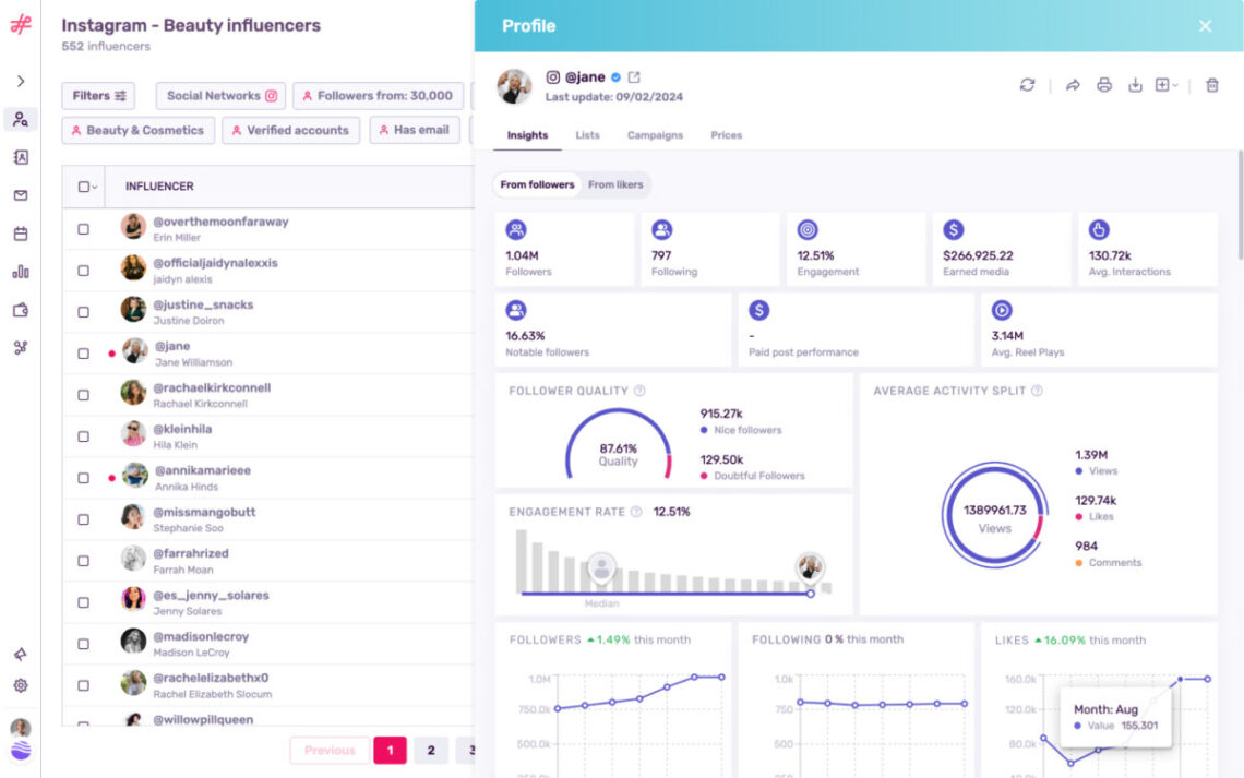 Influencity Review | Pricing & Features (2025) - Influencer Marketing Platform