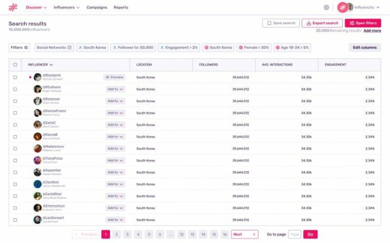 Influencity Review | Pricing & Features (2024) - Influencer Marketing ...
