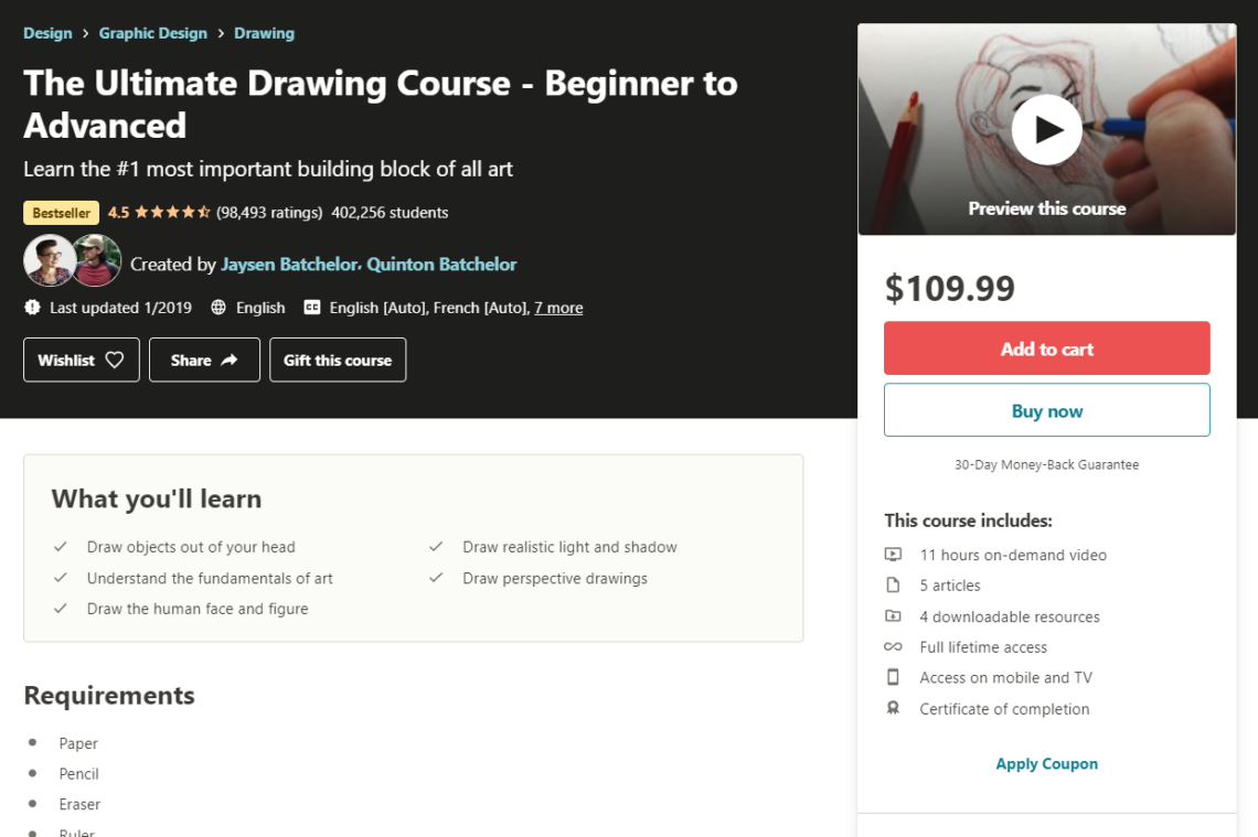 The 40 Most Popular Udemy Courses by Sales