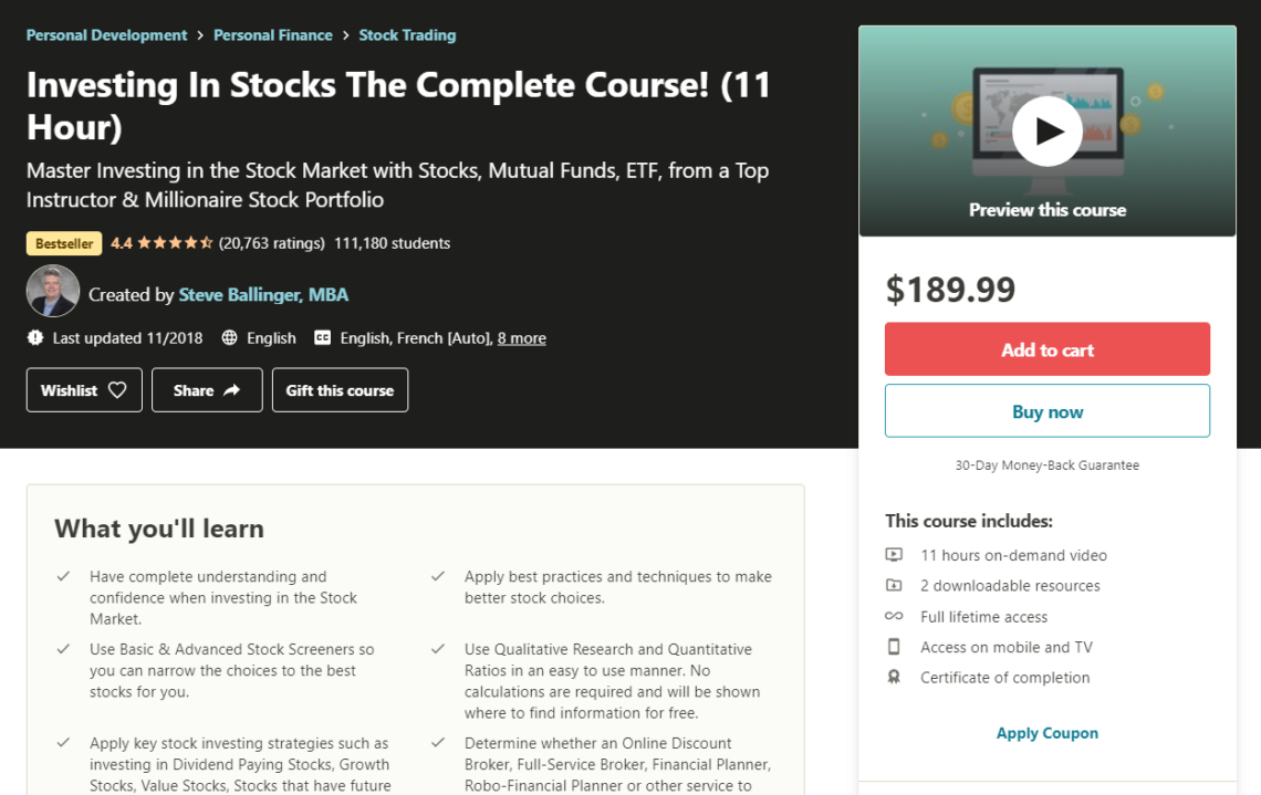 The 40 Most Popular Udemy Courses by Sales