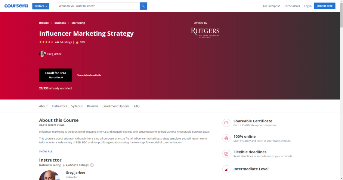 26 Best Influencer Marketing Courses for 2025 (Free and Paid)