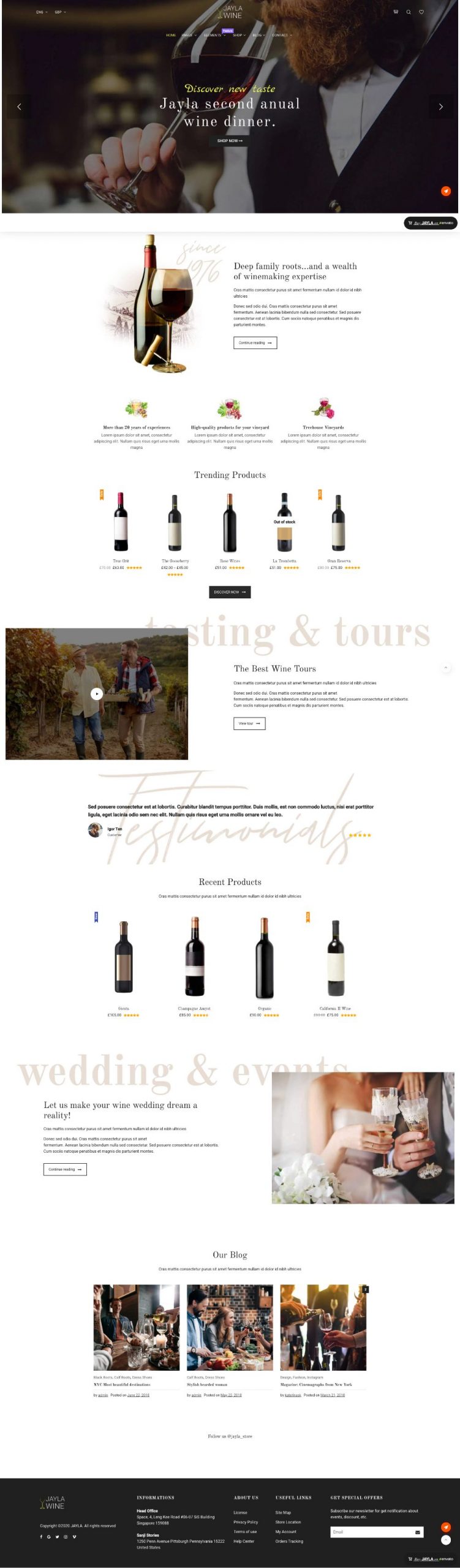 20 Best eCommerce Website Templates for 2025