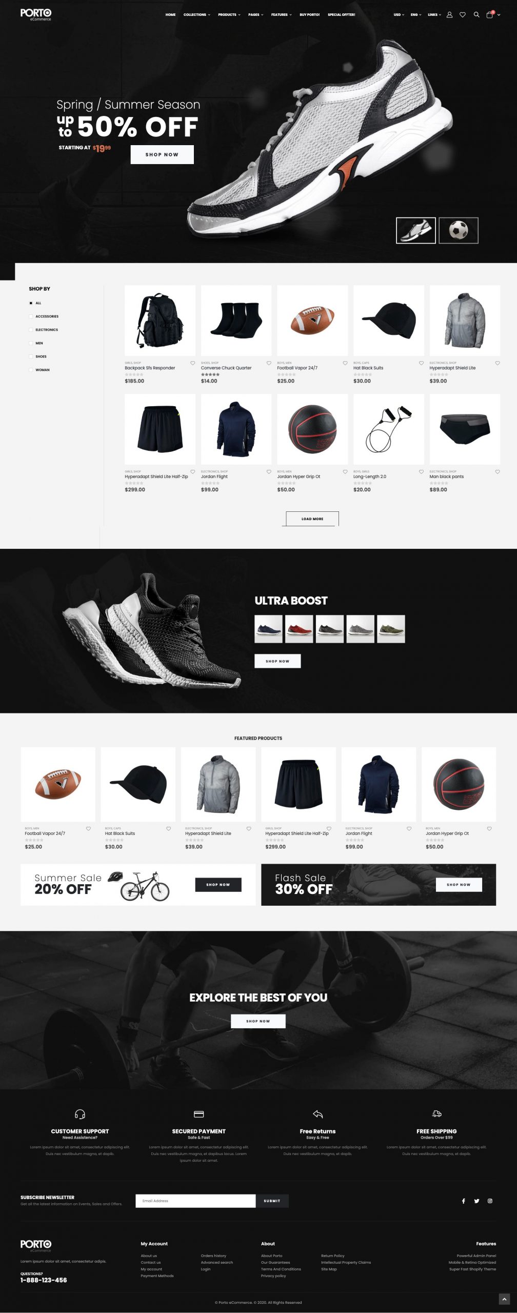 20 Best eCommerce Website Templates for 2025