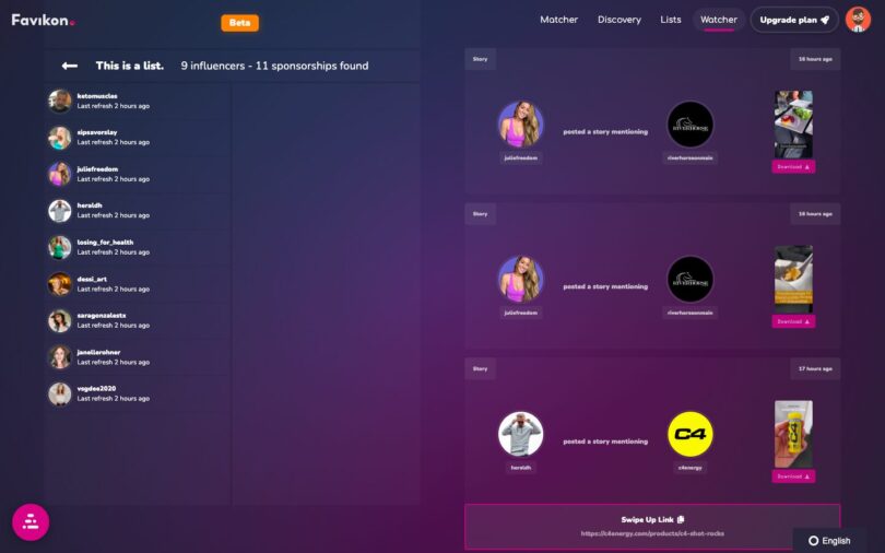Favikon Review | Pricing & Features (2022) - Influencer Marketing Software