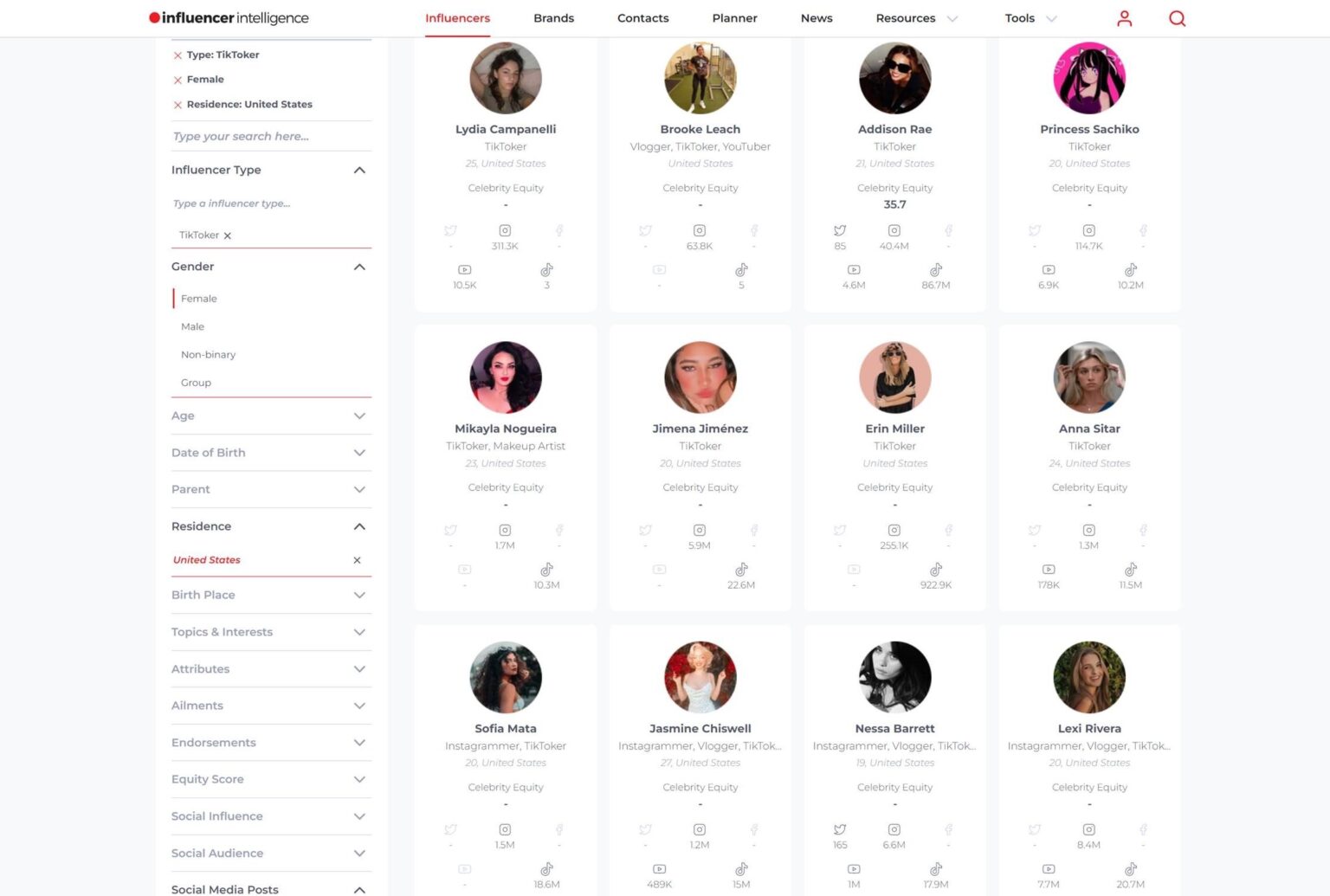 Influencer Intelligence Review | Pricing & Features (2025) - Influencer ...