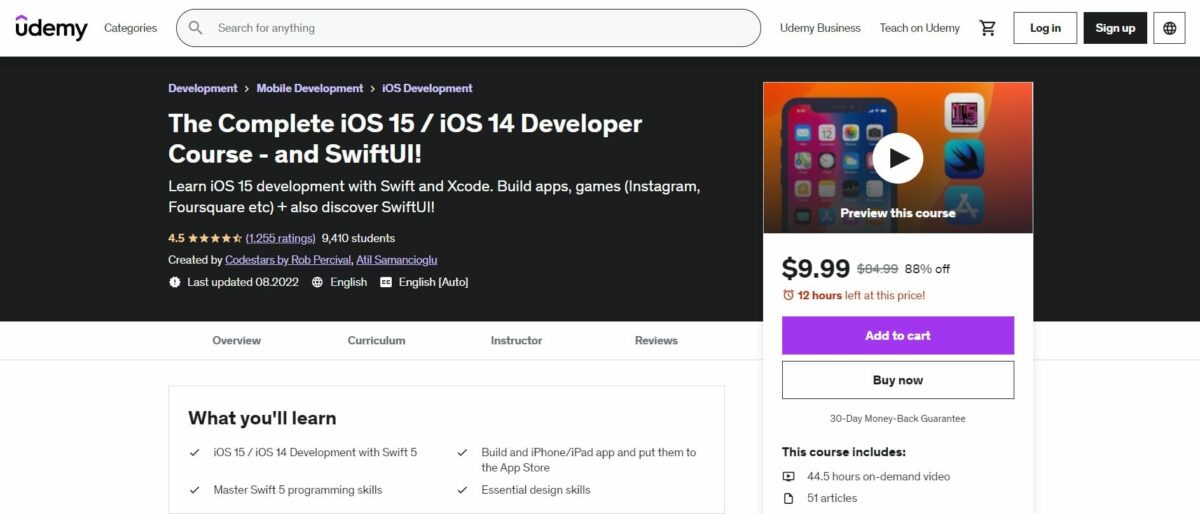 10 Of The Top Ios App Development Courses [paid And Free]