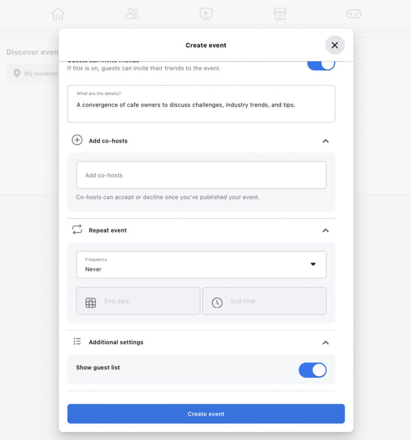 How to Create an Event on Facebook