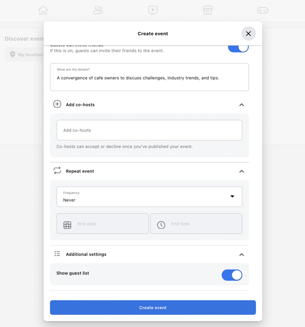 How to Create an Event on Facebook