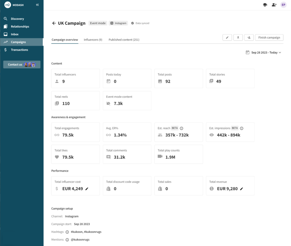 Modash Review | Pricing & Features (2025) - Influencer Marketing Platforms