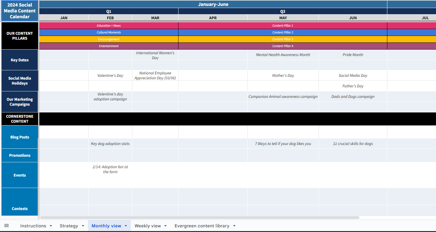 Content Calendar Examples to Plan Content Like a Pro [+Free Template]