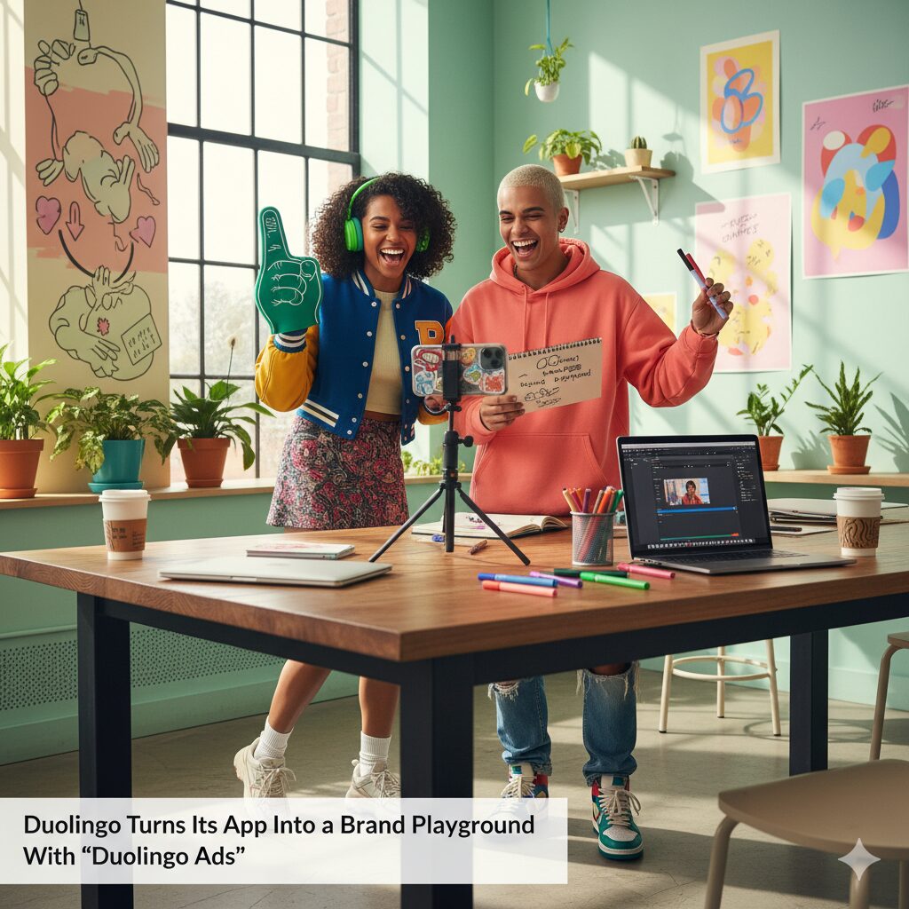 Duolingo Turns Its App Into a Brand Playground With “Duolingo Ads”