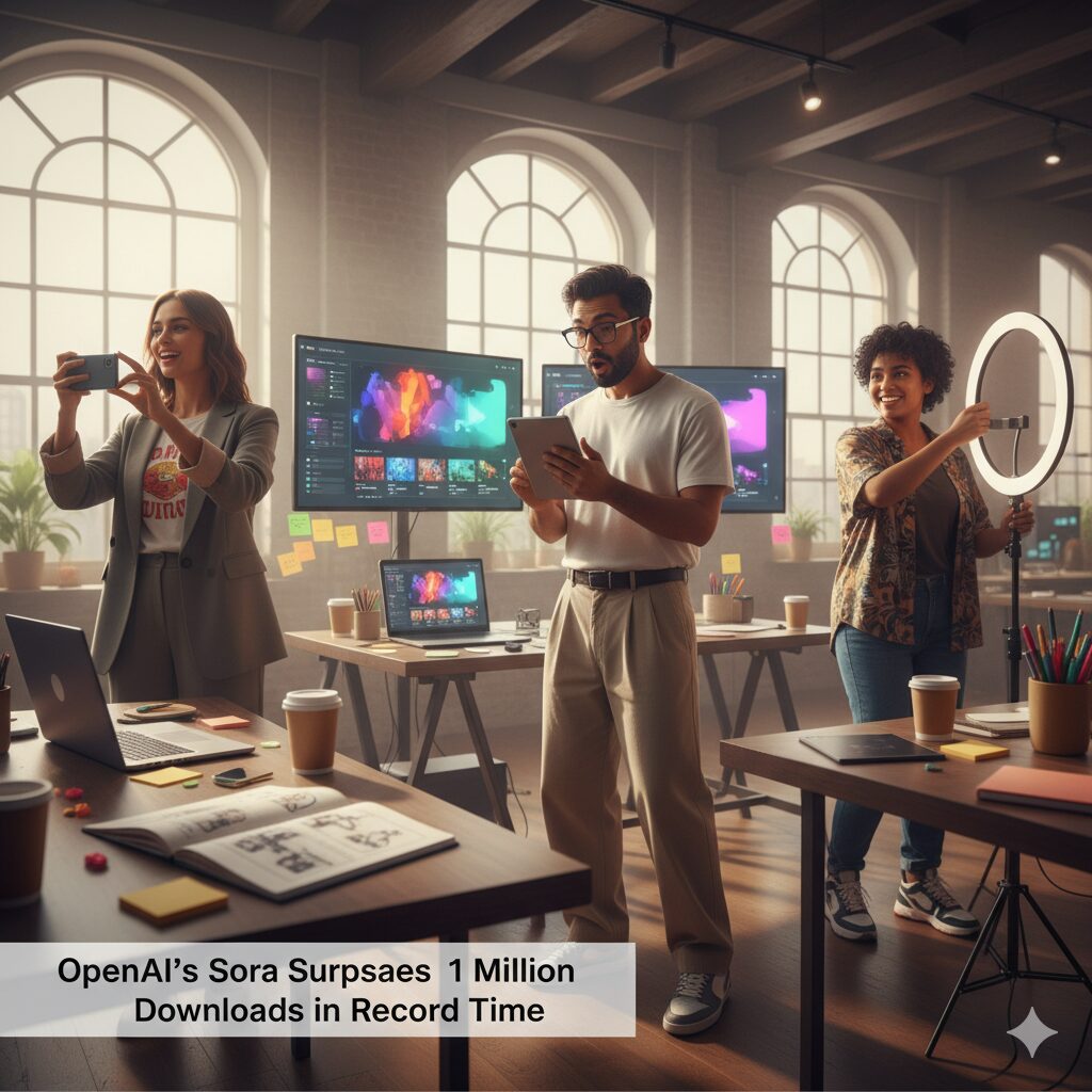 OpenAI’s Sora Surpasses 1 Million Downloads in Record Time
