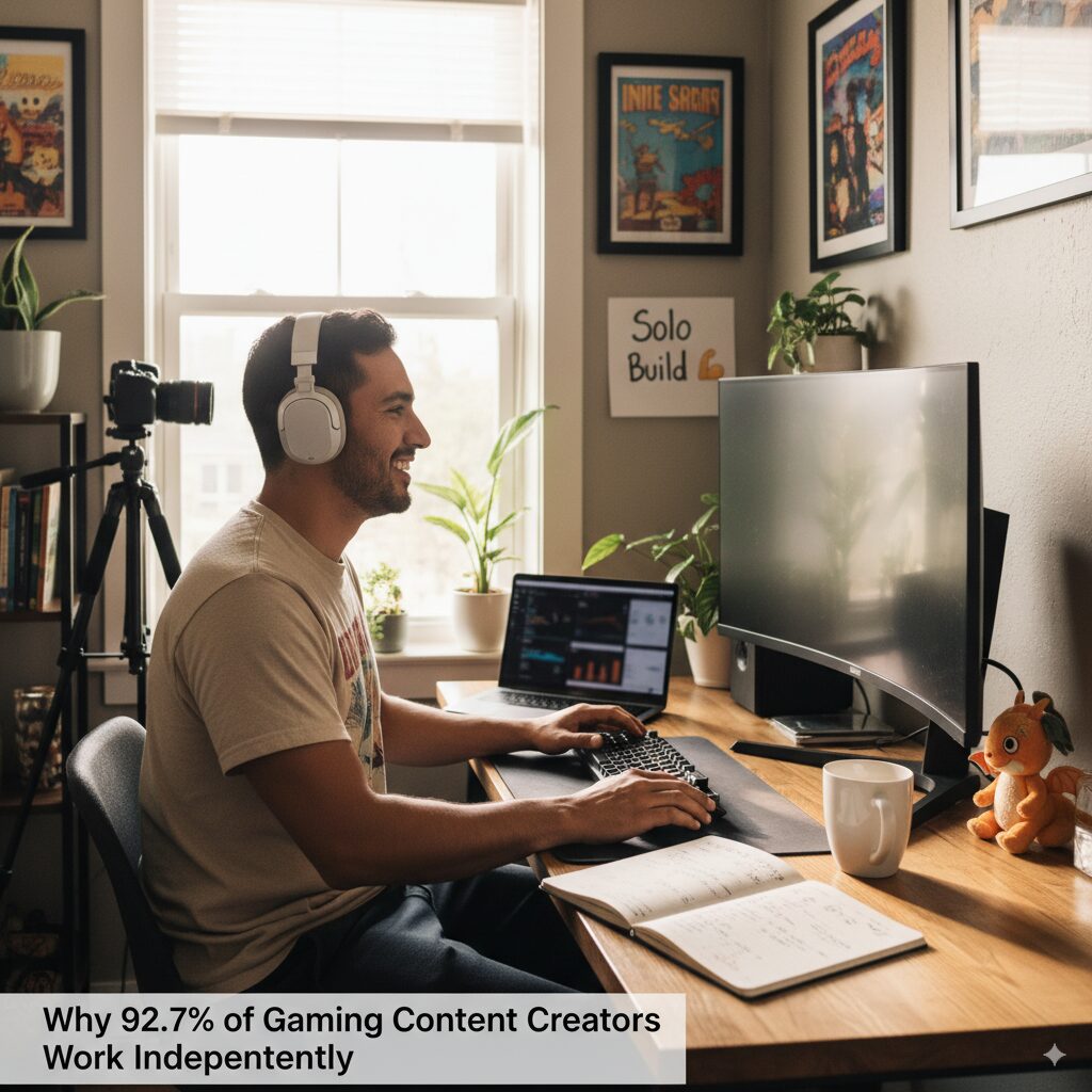 Why 92.7% of Gaming Content Creators Work Independently
